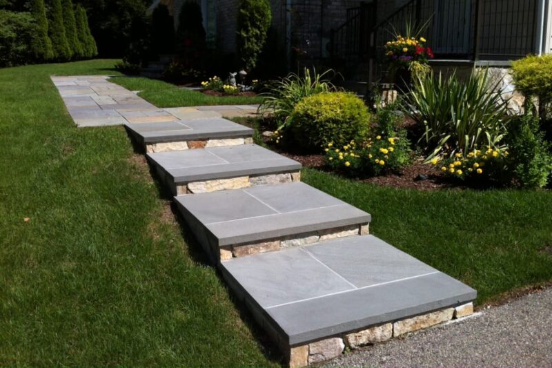 Natural Stone Walkway Design & Install RI • Coastal Masonry